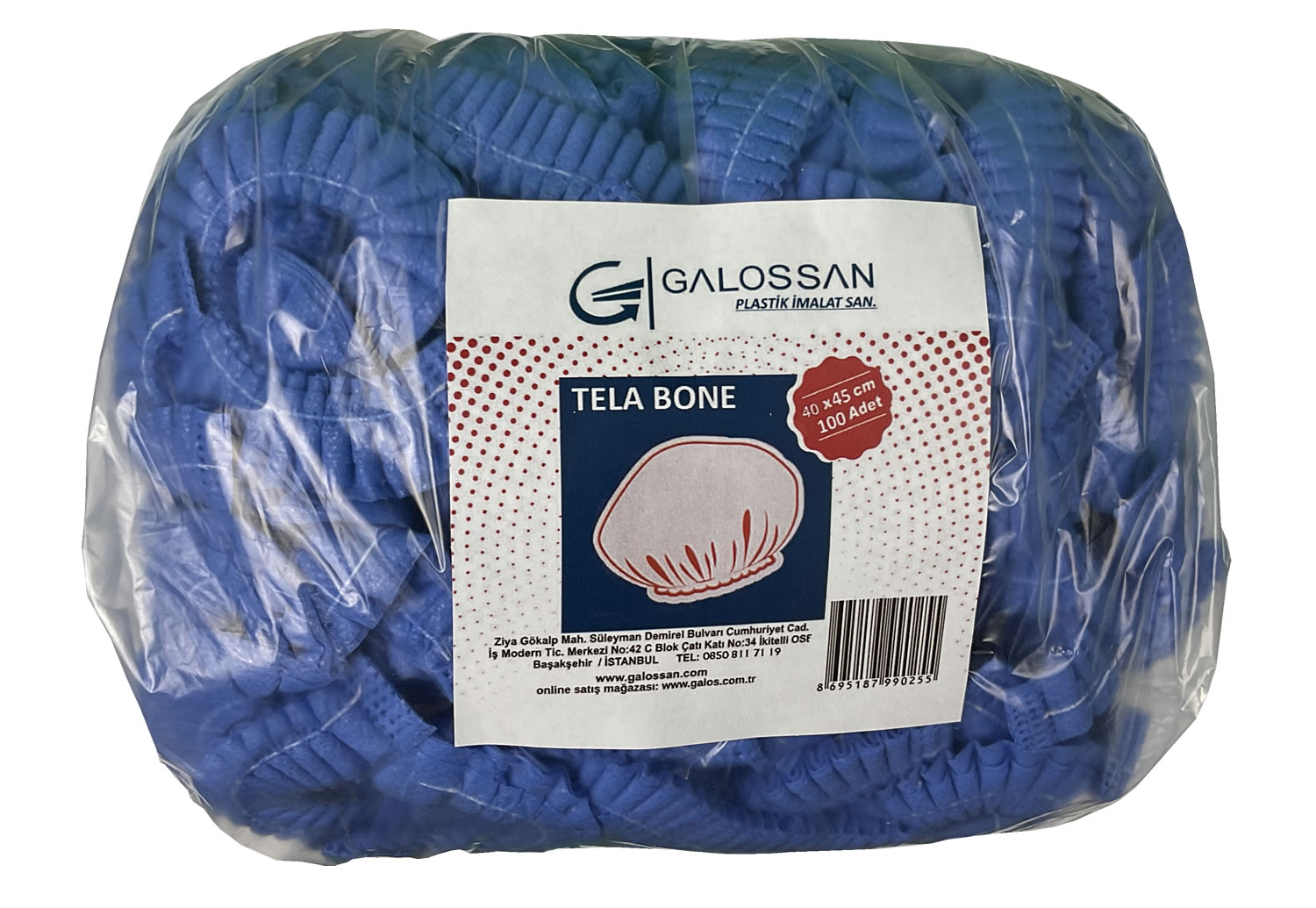 Disposable 40 cm Tela Medical Cap 1000 pcs - Galossan Company