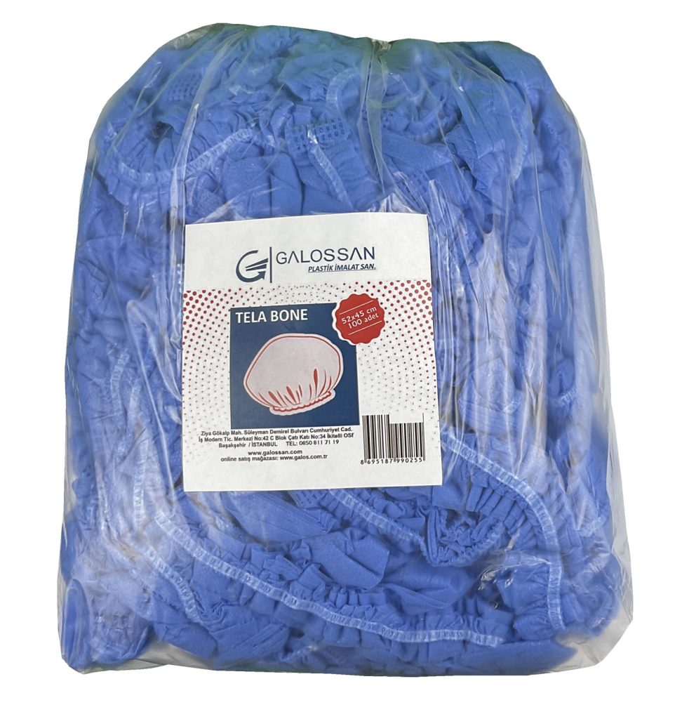 Disposable 52 cm Tela Medical Cap Green 1000 pcs- Galossan Company