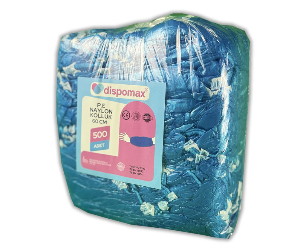Disposable Single Elastic Band Nylon Cuff Blue - Galossan